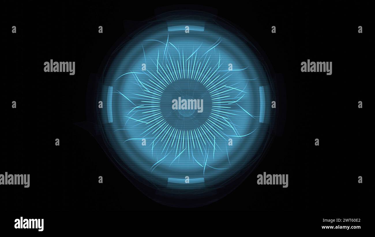 Eye scan, conceptual illustration Stock Photo - Alamy
