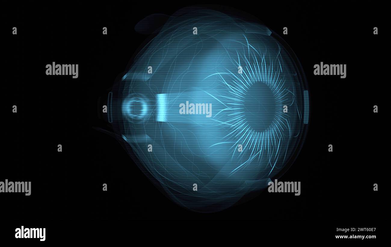 Eye scan, conceptual illustration Stock Photo - Alamy