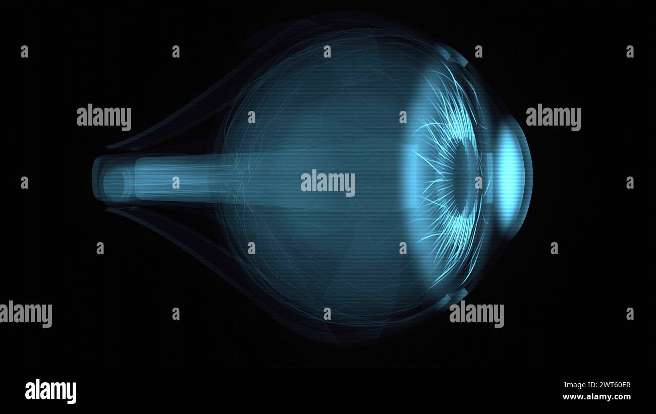 Eye scan, conceptual illustration Stock Photo - Alamy