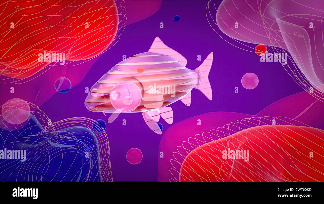 Illustration fish farming hi-res stock photography and images - Alamy