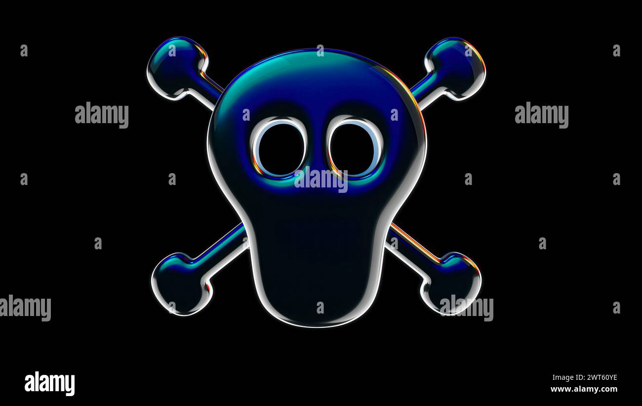 Crossbones illustration hi-res stock photography and images - Alamy