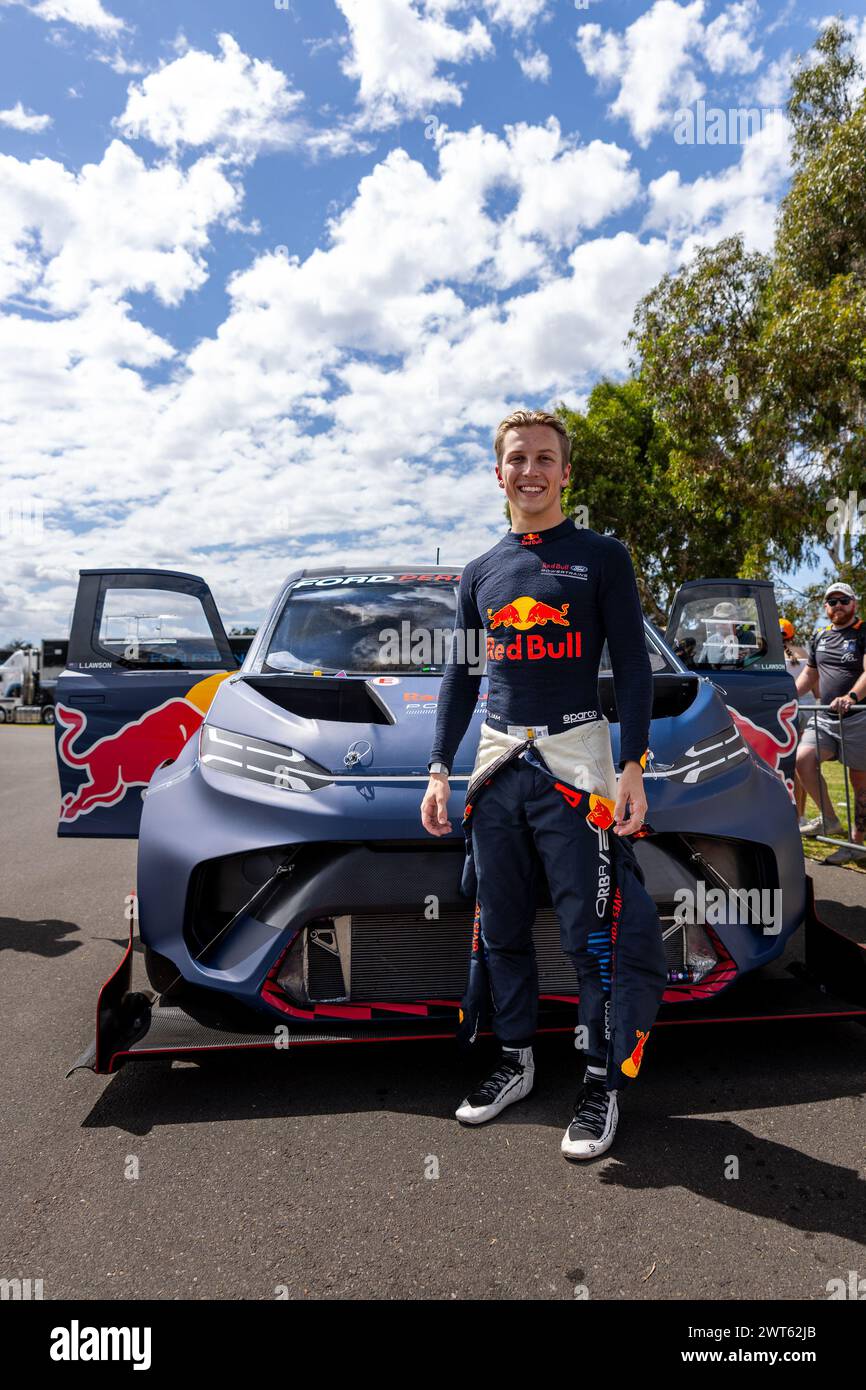 Adelaide, Australia. 16 March, 2024. Red Bull Reserve driver Liam ...