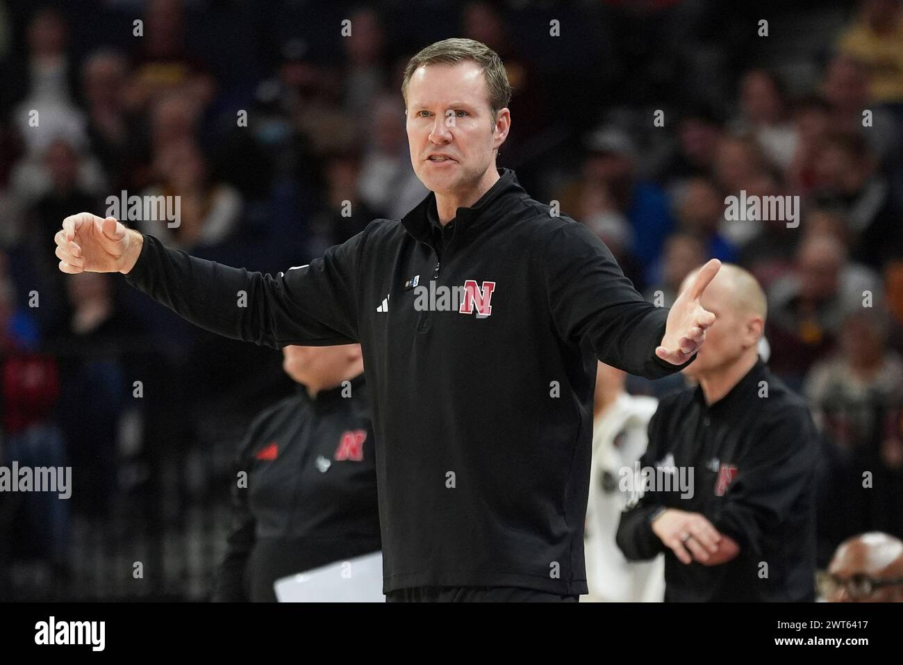 Nebraska head coach Fred Hoiberg gestures during the second half of an ...