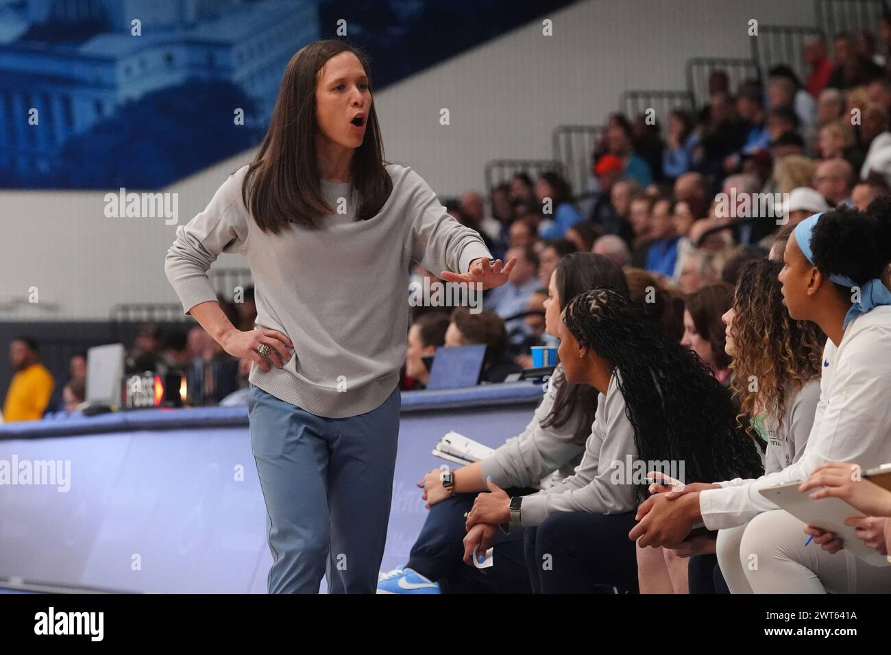 NEW YORK, NY - MARCH 15: Columbia Lions Head Coach Megan Griffith ...