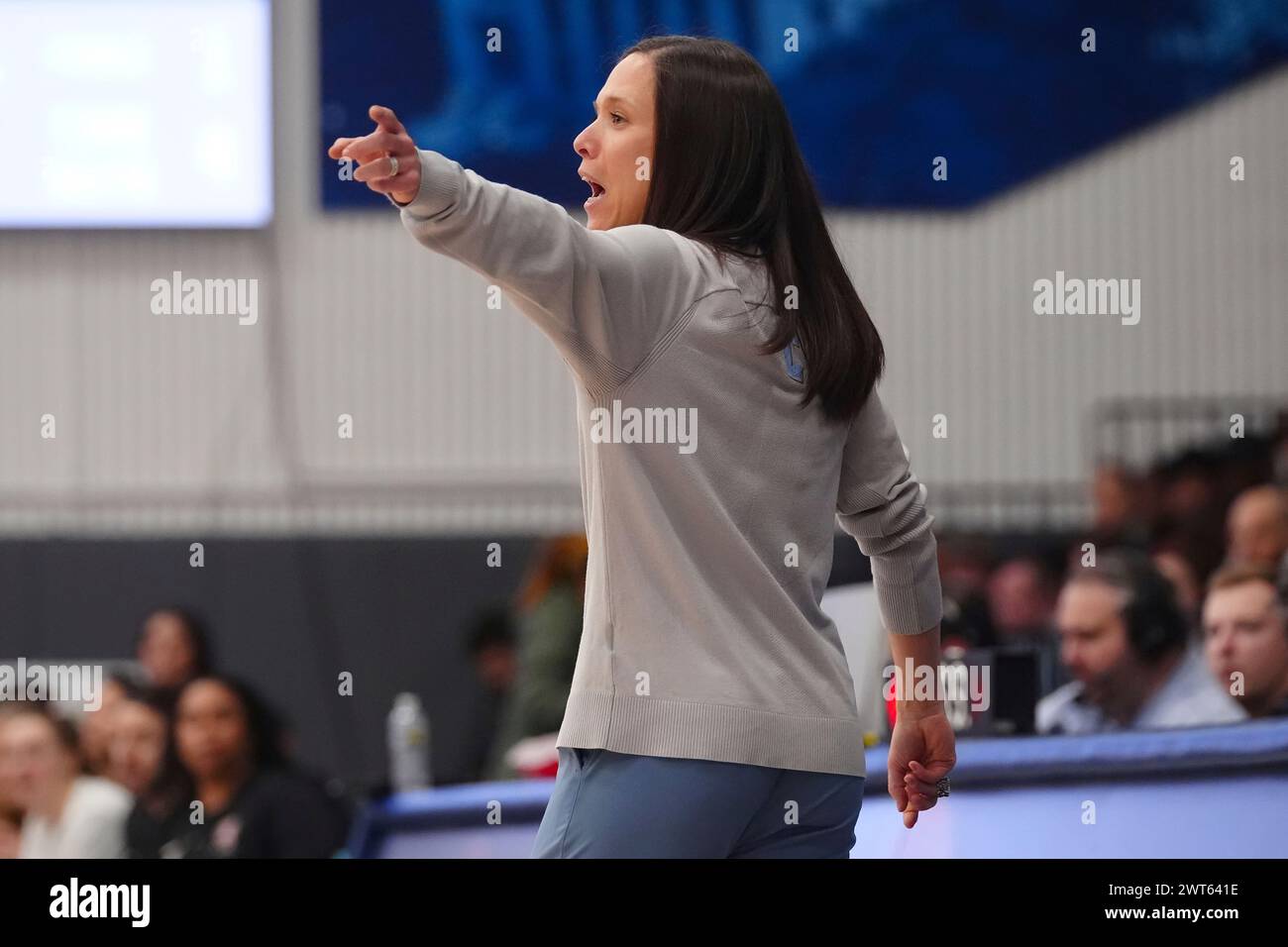 NEW YORK, NY - MARCH 15: Columbia Lions Head Coach Megan Griffith ...