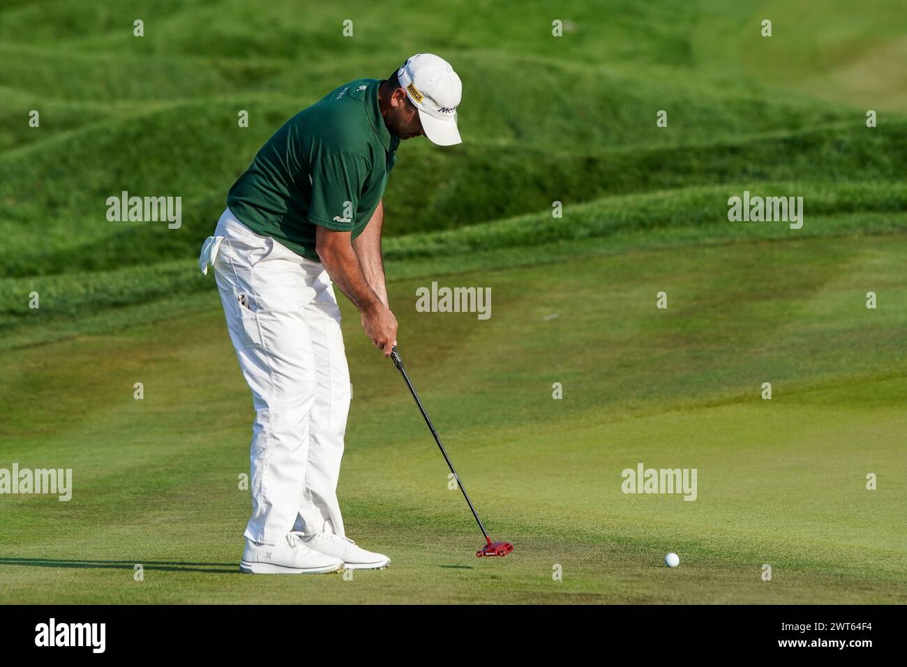 Ponte Vedra Beach, Florida, USA. 15th Mar, 2024. JASON DAY (AUS) putts ...