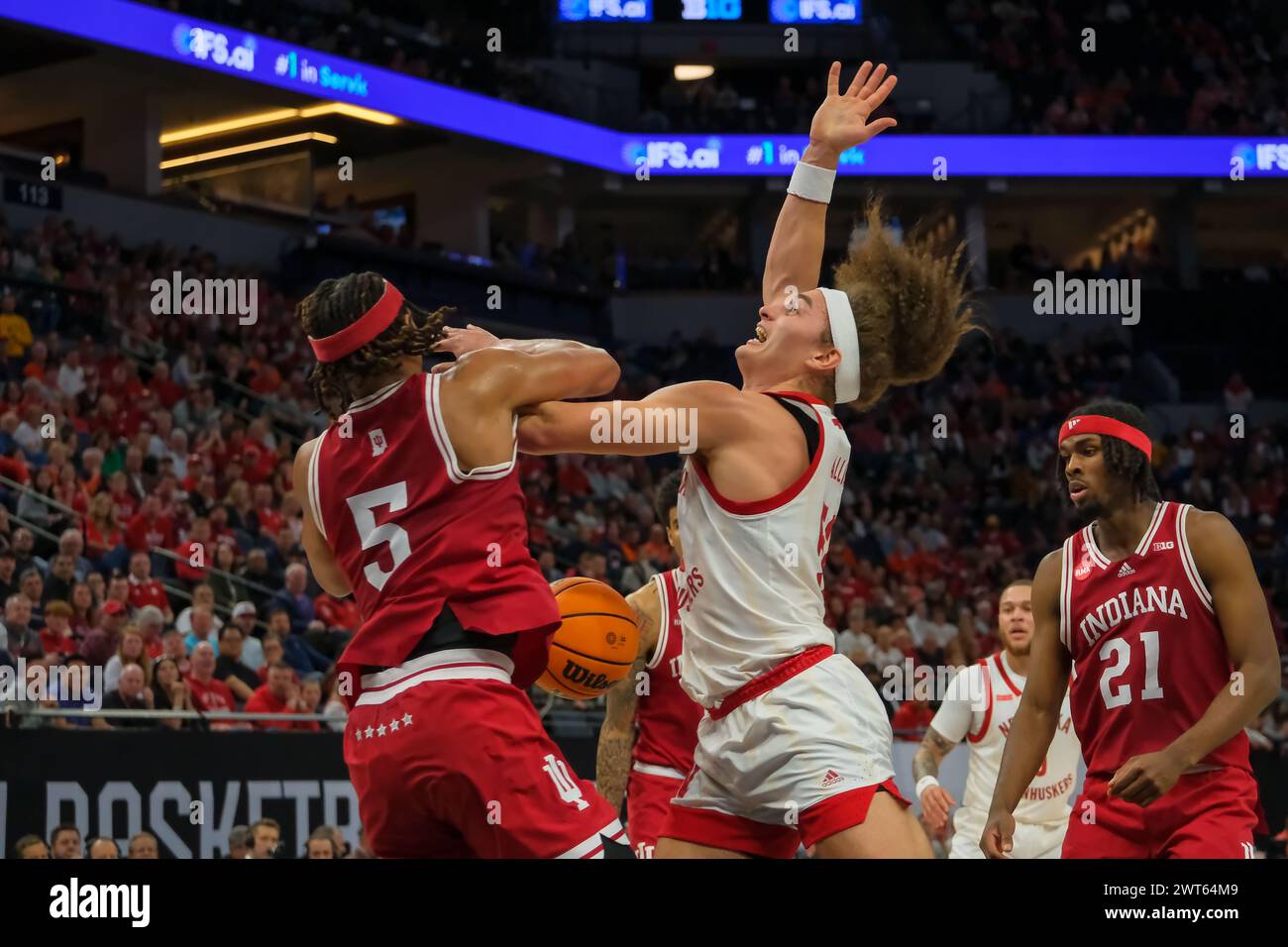Minneapolis, Minnesota, USA. 15th Mar, 2024. Nebraska Cornhuskers ...