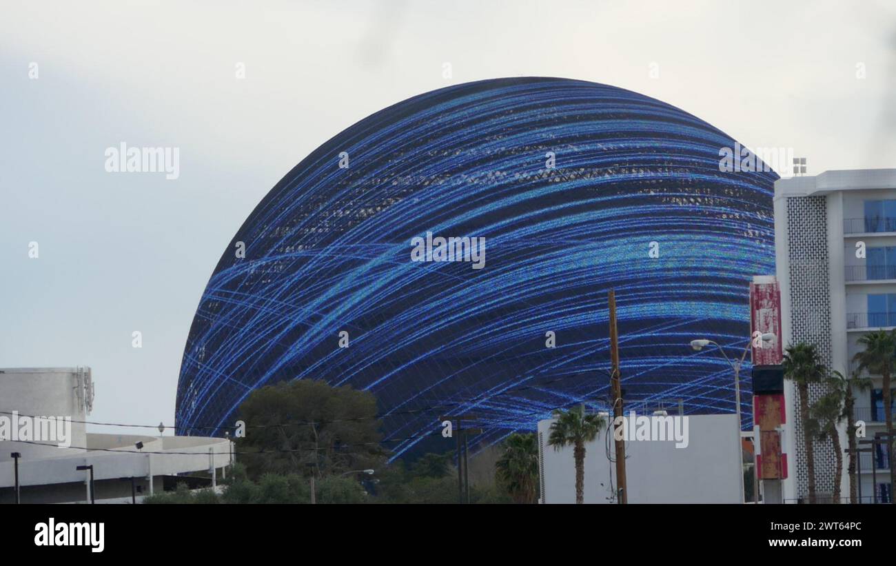 Las Vegas, Nevada, USA 8th March 2024 Sphere Immersive Globe Venue on ...