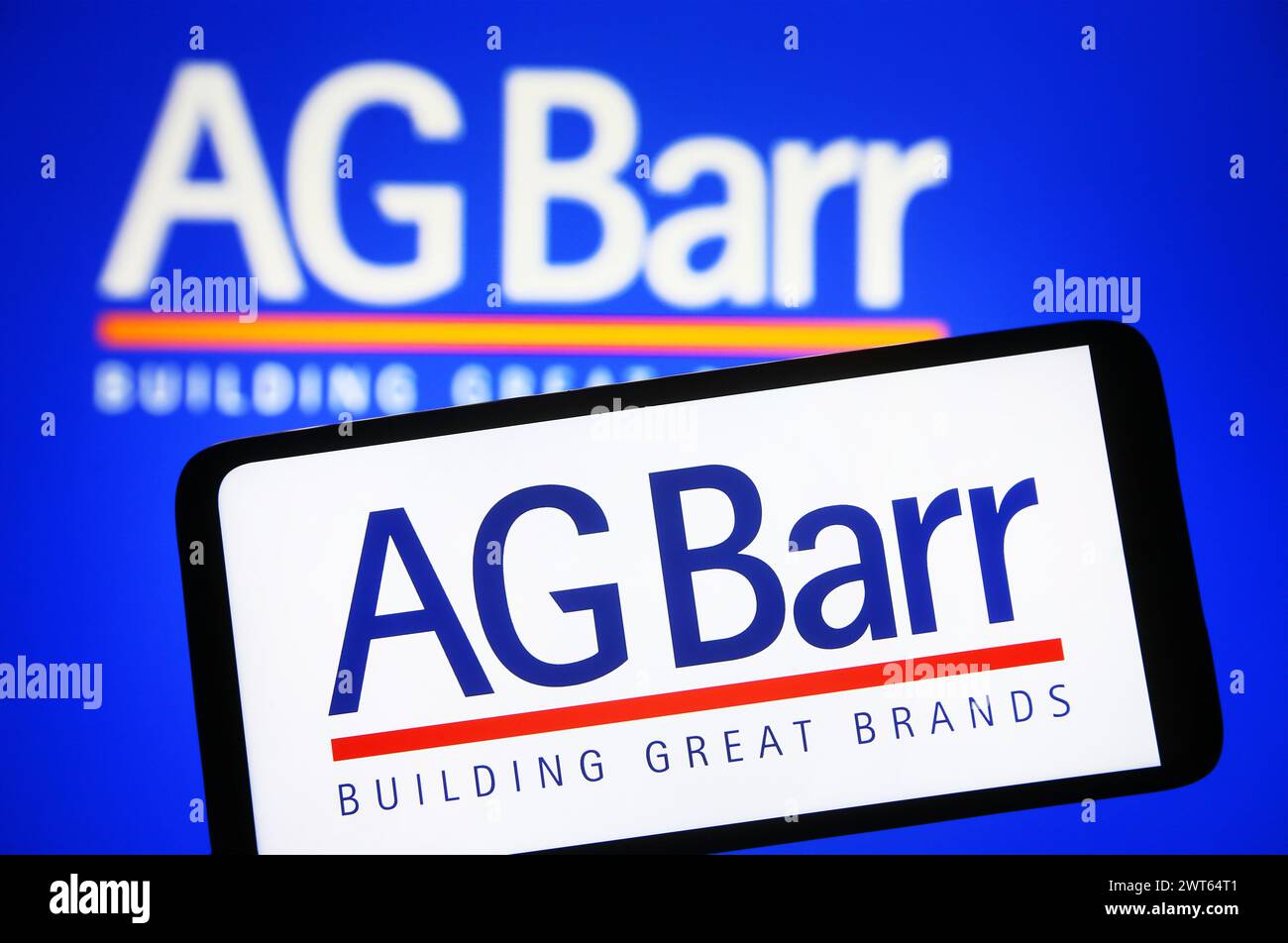 Ukraine. 15th Mar, 2024. In this photo illustration, A.G. Barr plc ...