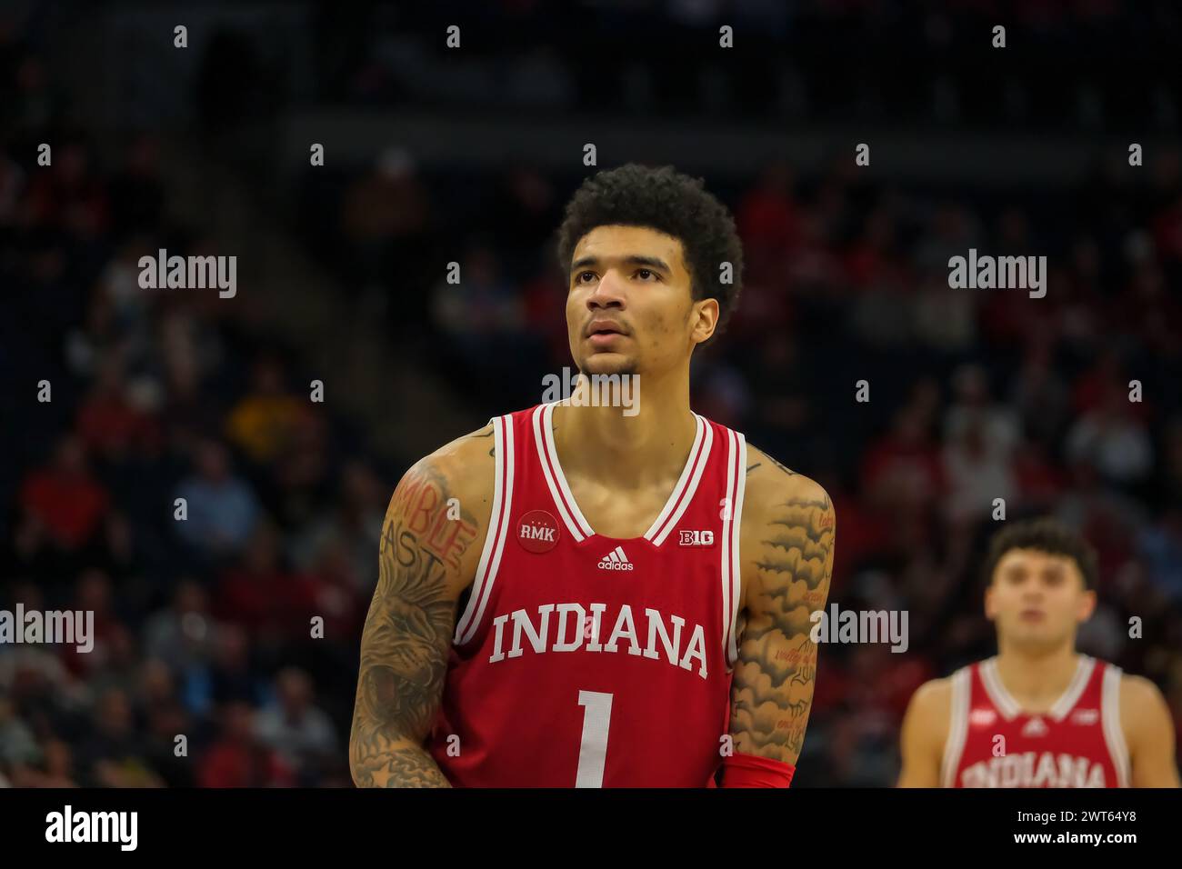 Minneapolis, Minnesota, USA. 15th Mar, 2024. Indiana Hoosiers center ...