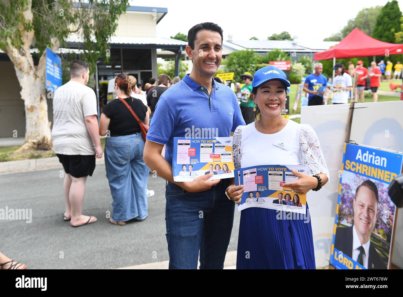 Brisbane, Australia. 16th Mar, 2024. Leader of the Opposition David ...