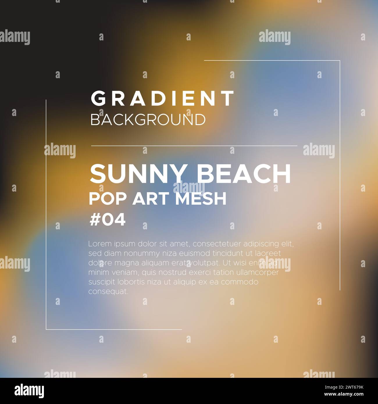 Gradient blur beach tone background. Social media poster gradient ...