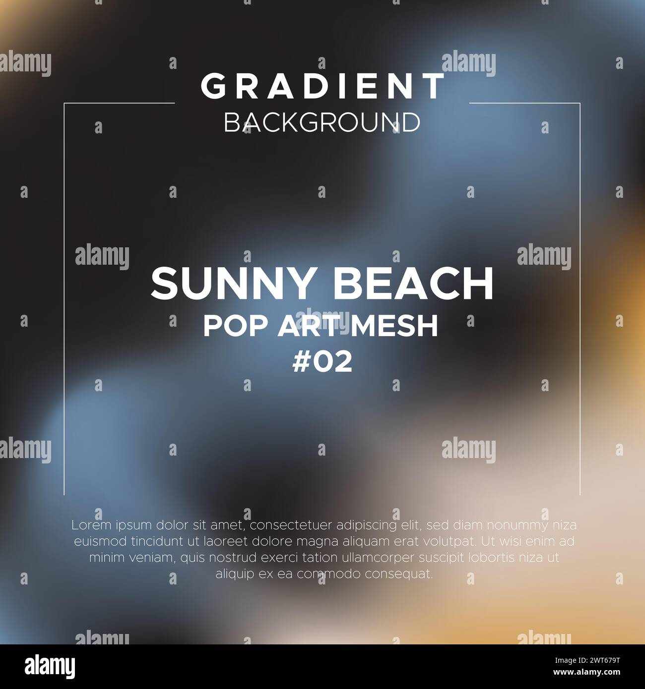 Gradient blur beach tone background. Social media poster gradient ...