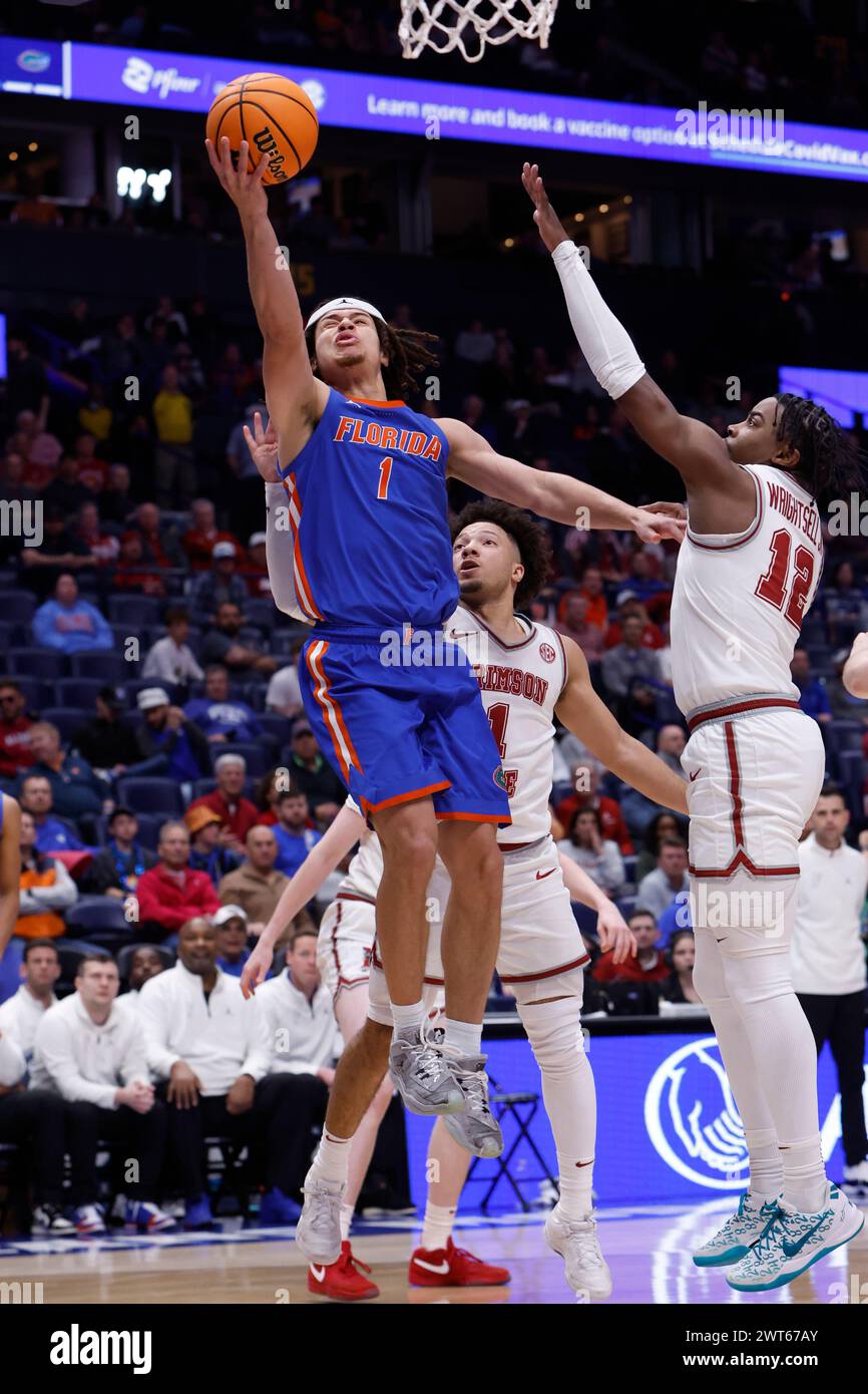 NASHVILLE, TN - MARCH 15: Florida Gators guard Walter Clayton Jr. (1 ...