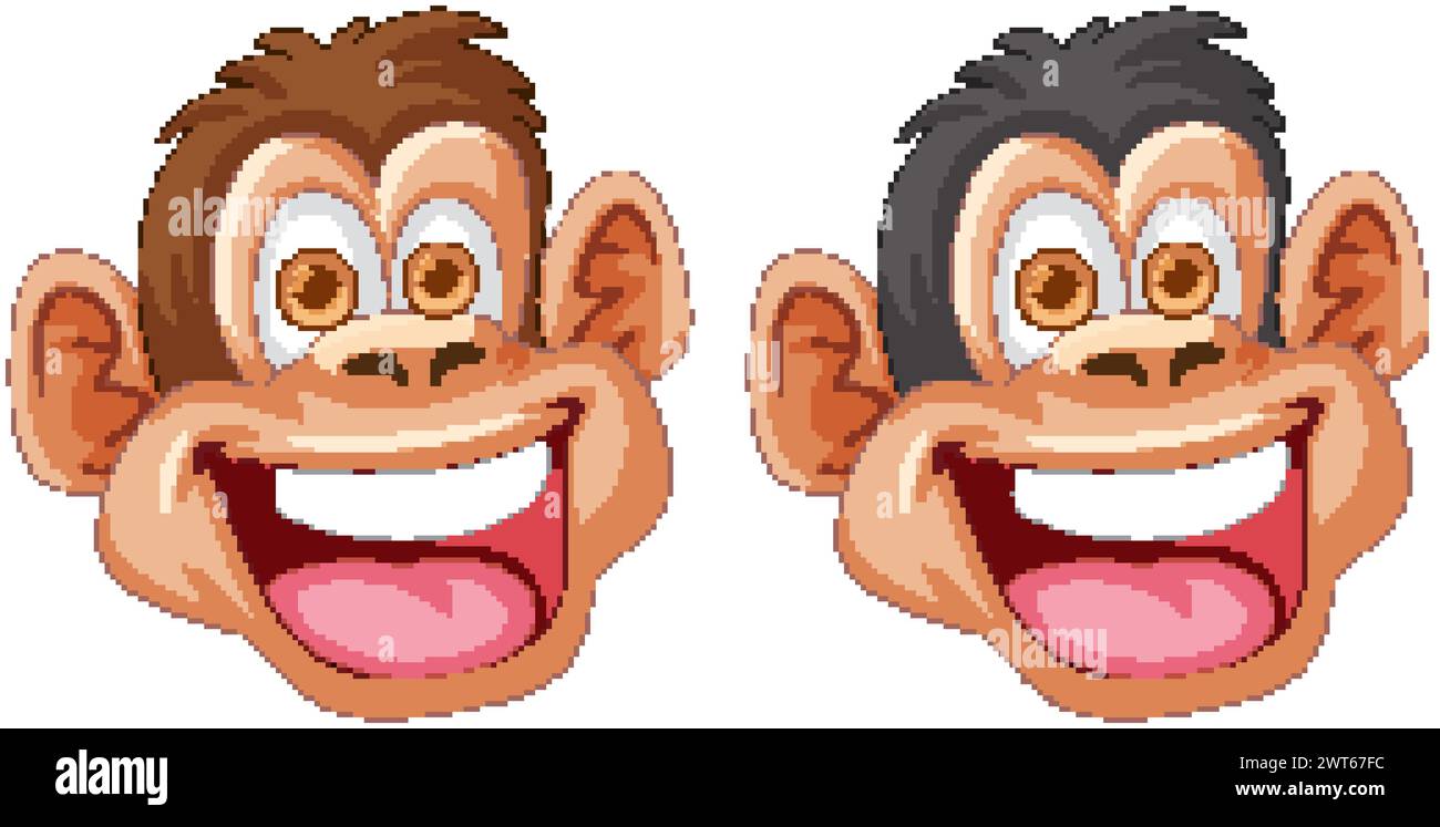 Cartoon monkeys hi-res stock photography and images - Alamy