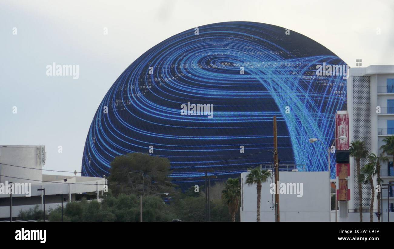 Las Vegas, Nevada, USA 7th March 2024 Sphere Immersive Globe Venue on March 7, 2024 in Las Vegas ...