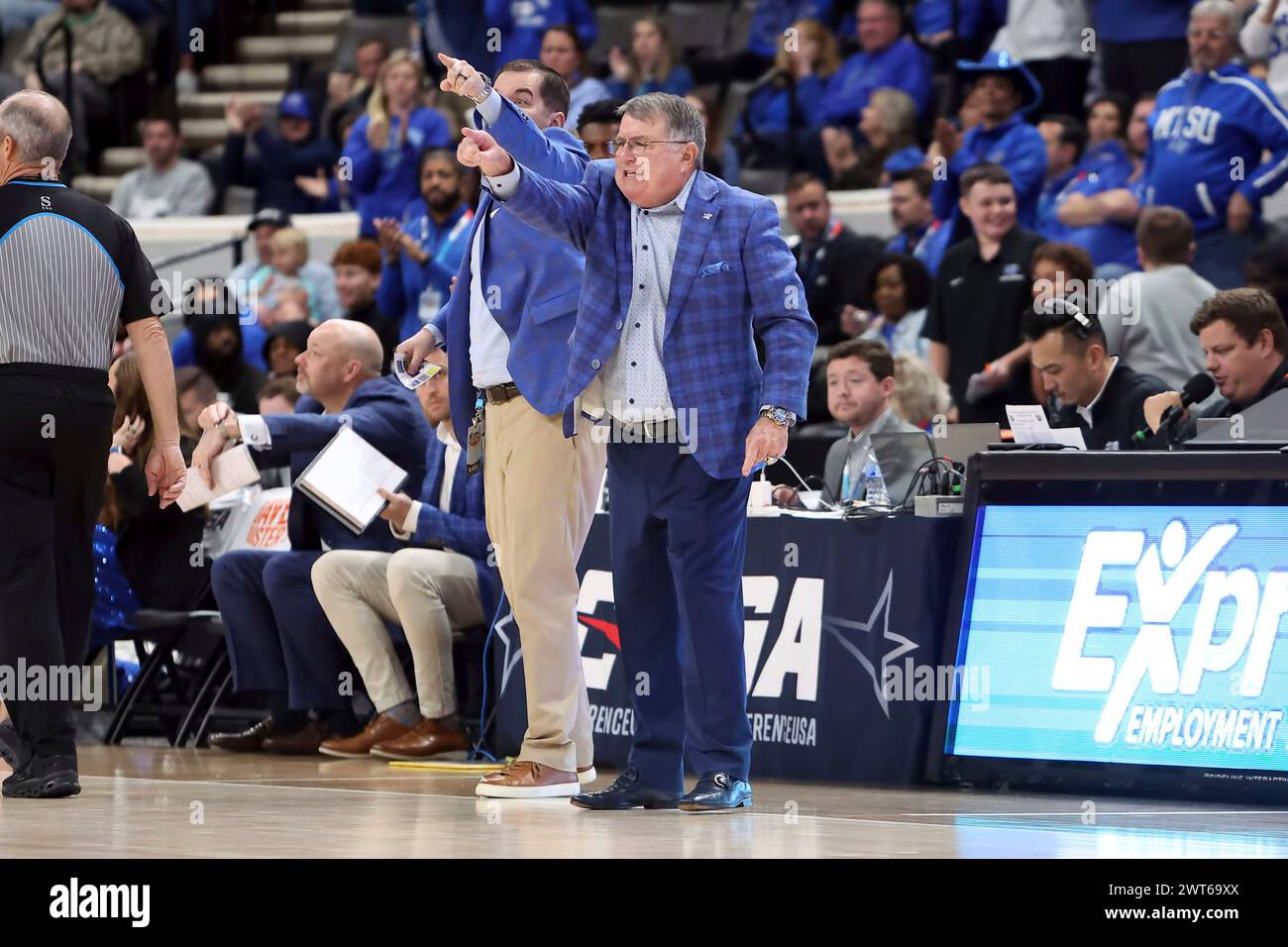 HUNTSVILLE, AL - MARCH 15: Middle Tennessee Blue Raiders head coach ...