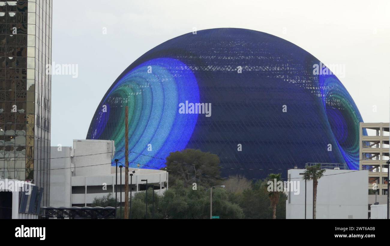 Las Vegas, Nevada, USA 7th March 2024 Sphere Immersive Globe Venue on ...