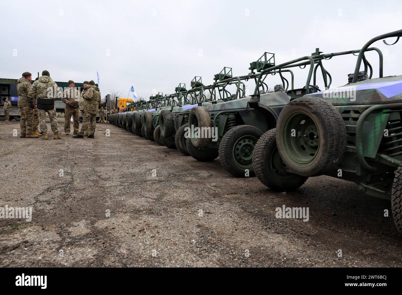 Non Exclusive: ODEA, UKRAINE - MARCH 14, 2024 - Restored Predator Buggy ...