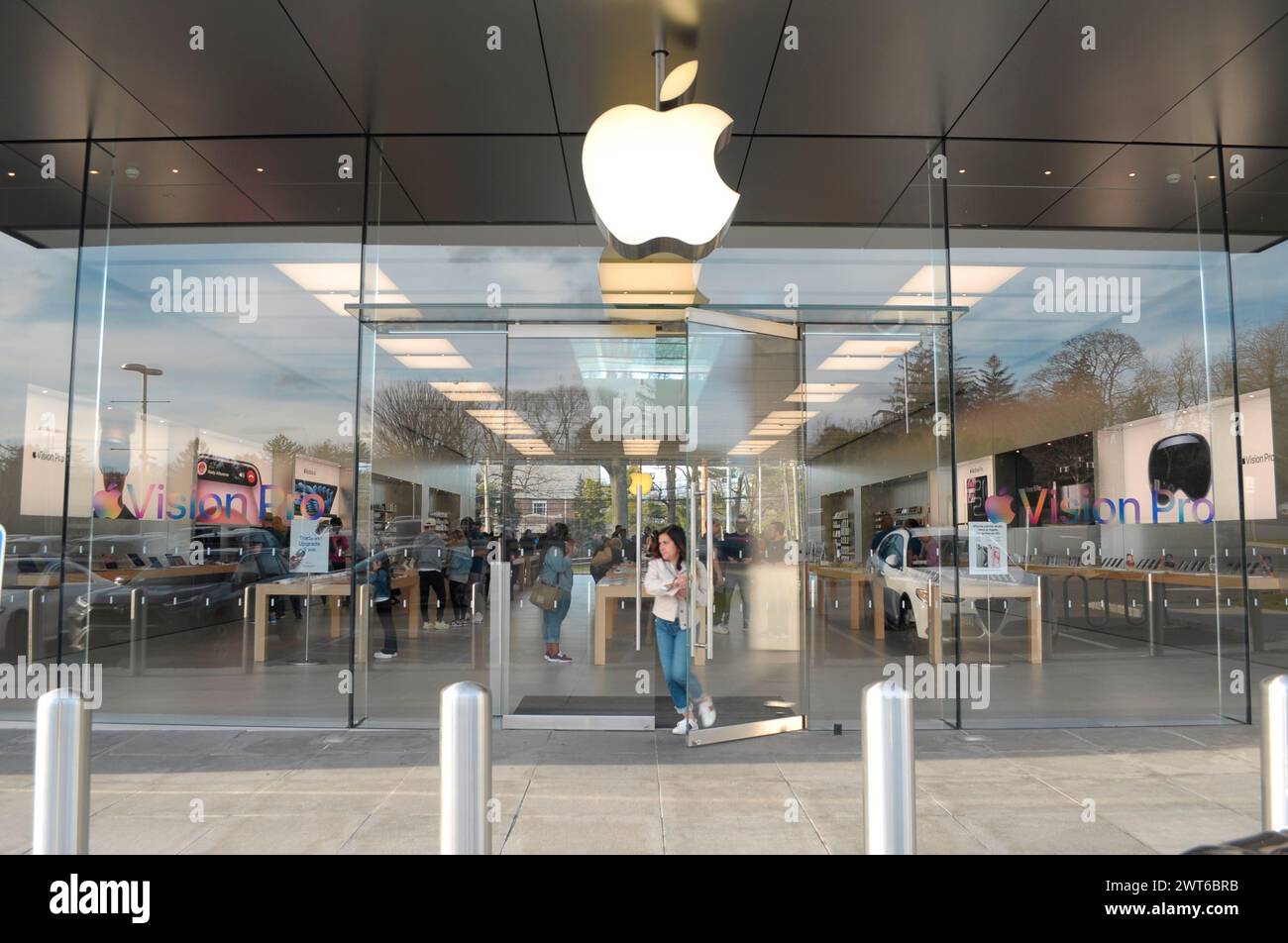 New York, United States. 15th Mar, 2024. An Apple store is seen in the ...