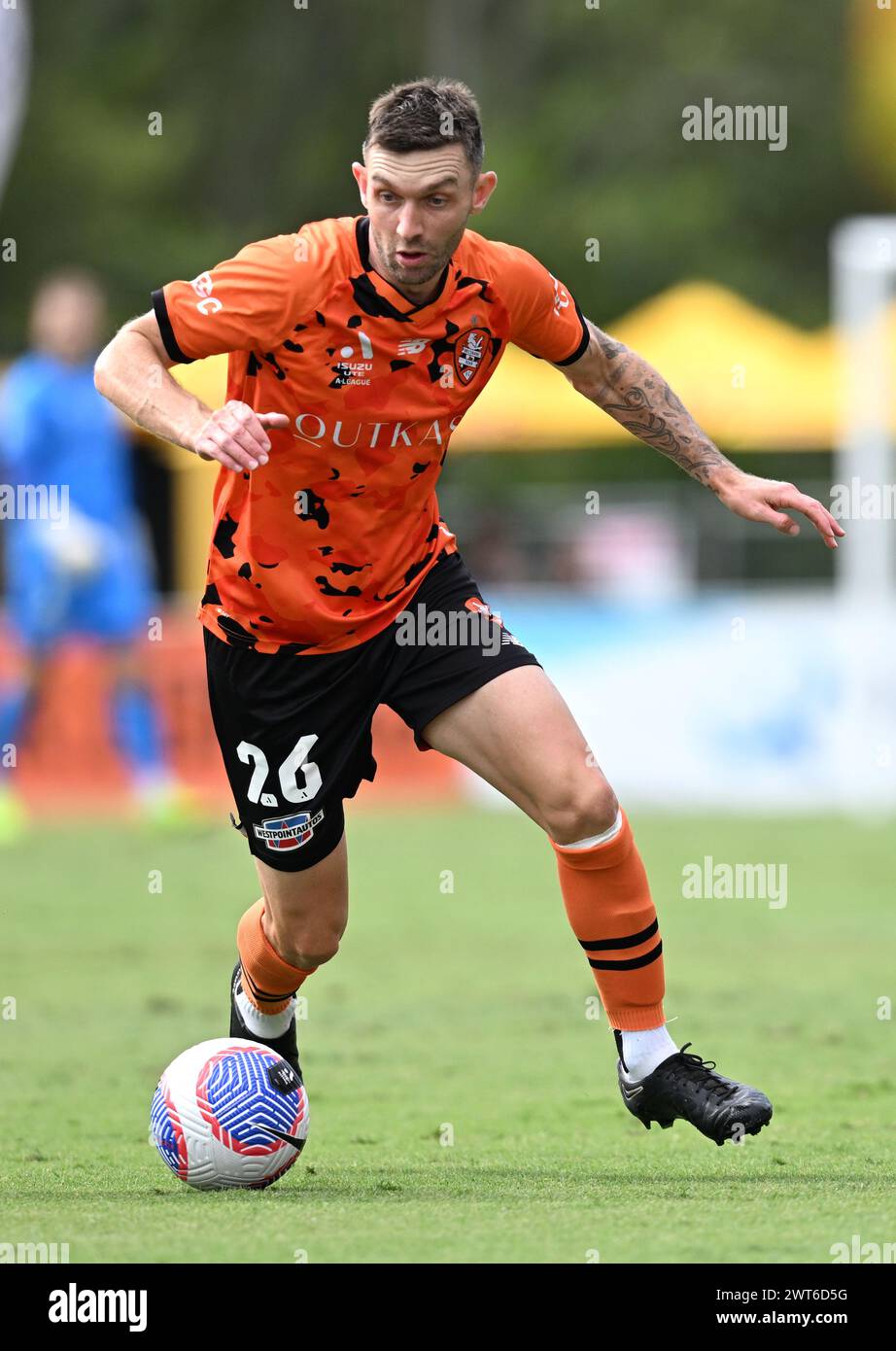 Brisbane, Australia. 16th Mar, 2024. Jay O'Shea of the Roar in action ...