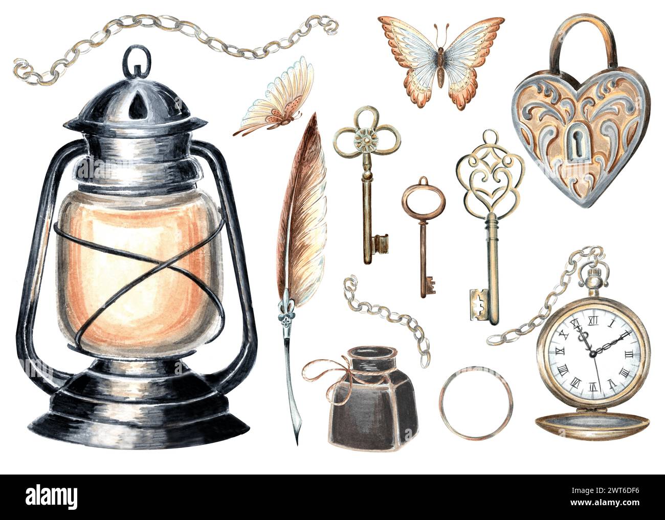 Feather keys Cut Out Stock Images & Pictures - Alamy