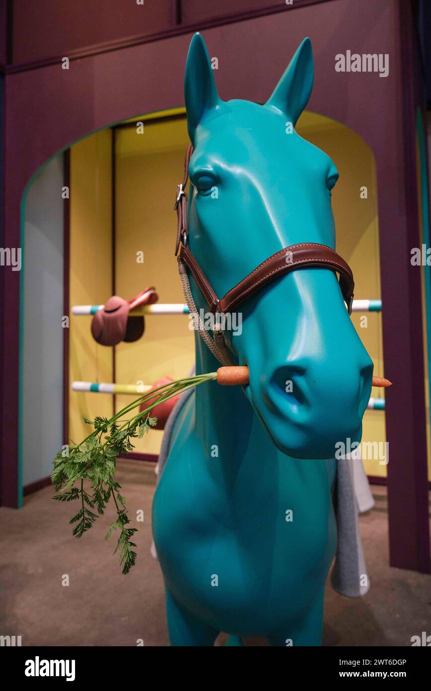 Illustration inside the arena during the Saut Hermès 2024, equestrian FEI CSI 5 event on March ...