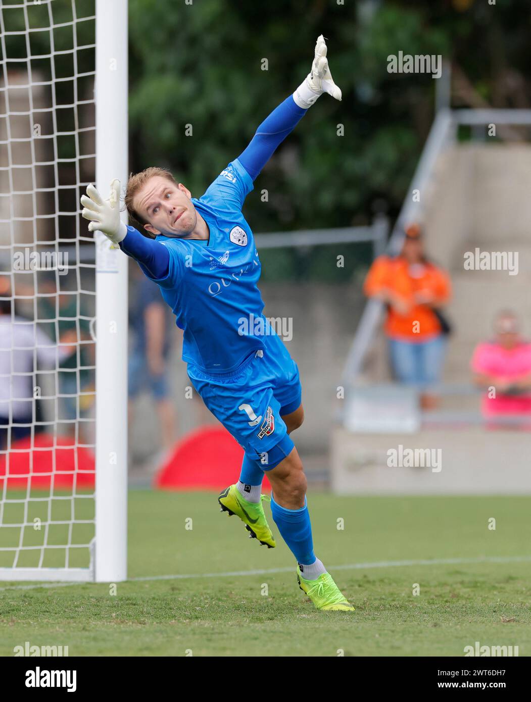 Brisbane, Australia, March 16th 2024: Macklin Freke (1 Brisbane) is ...
