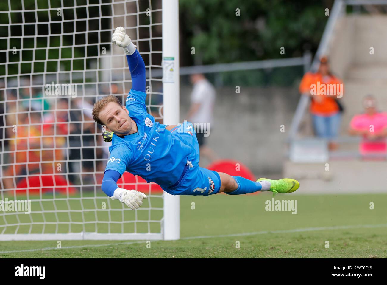 Brisbane, Australia, March 16th 2024: Macklin Freke (1 Brisbane) is ...
