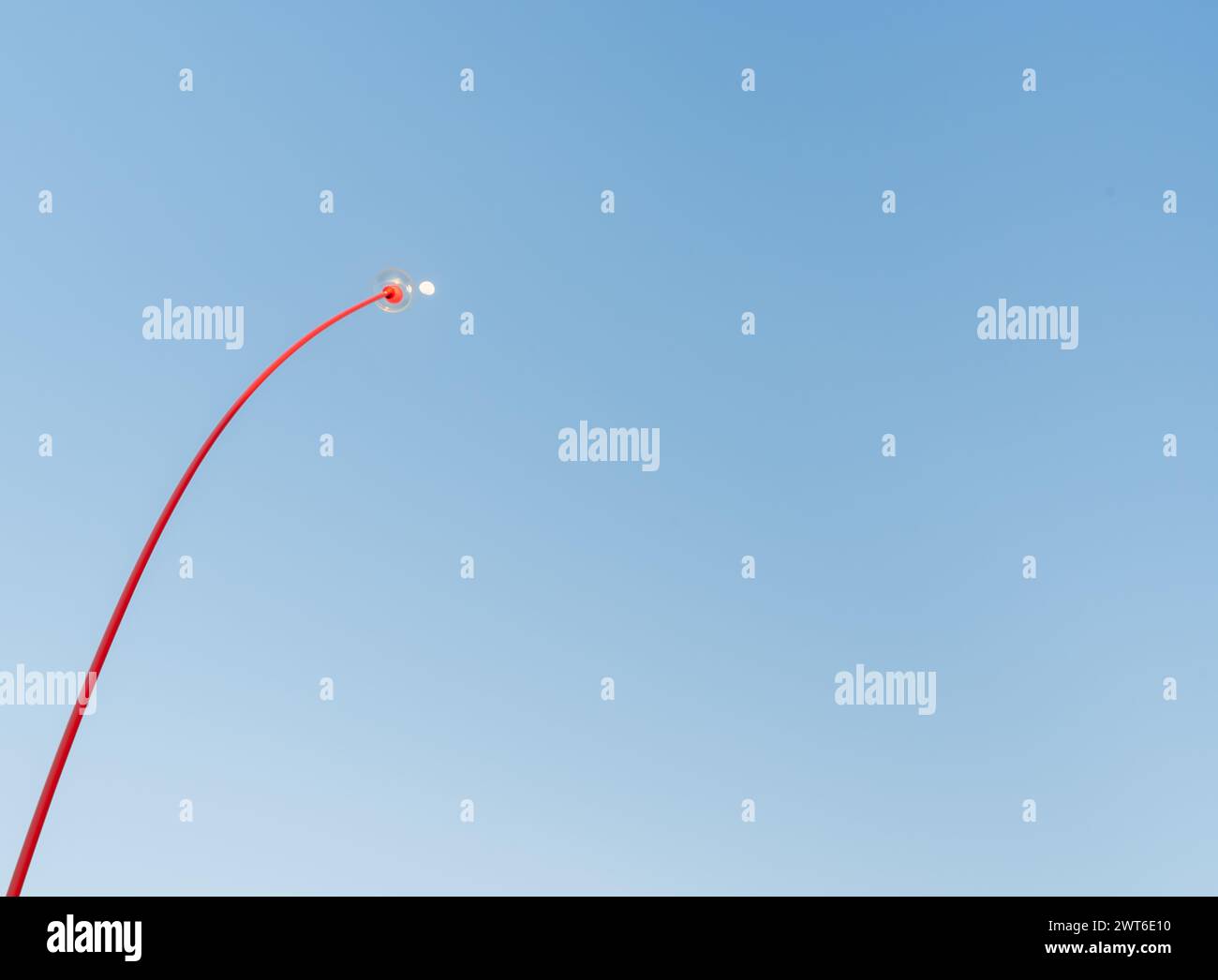 New Plymouth New Zealand - February 29 2024; Wind Wand 48-meter kinetic ...