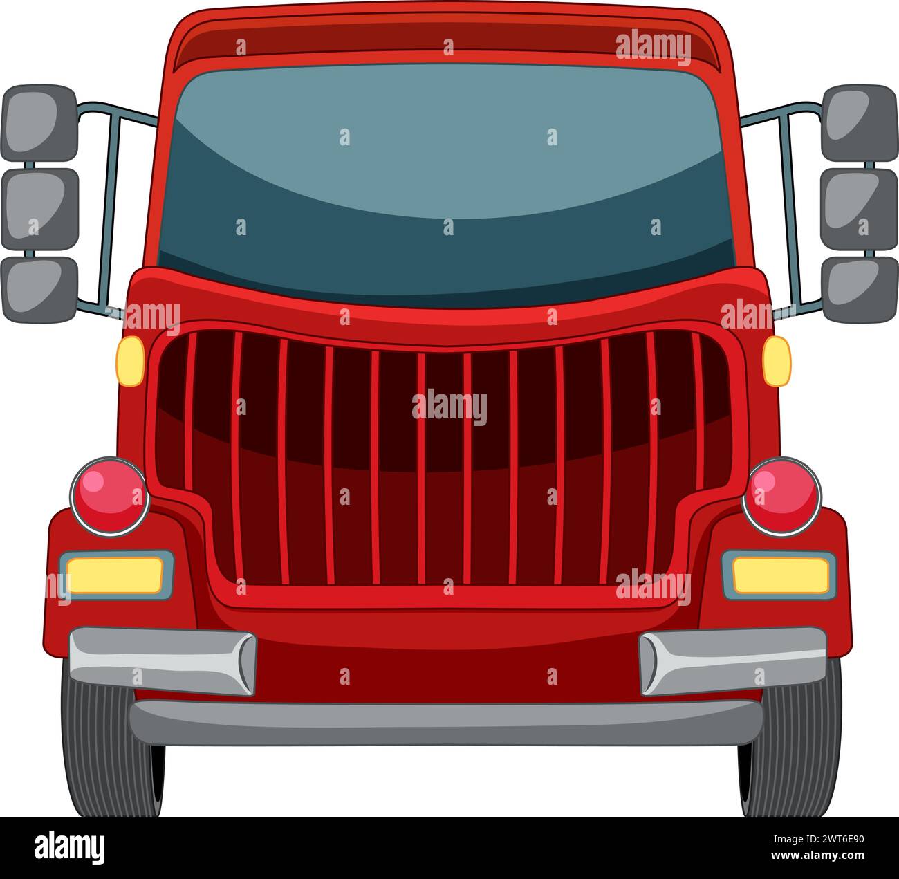 Heavy machinery cartoon style Cut Out Stock Images & Pictures - Alamy