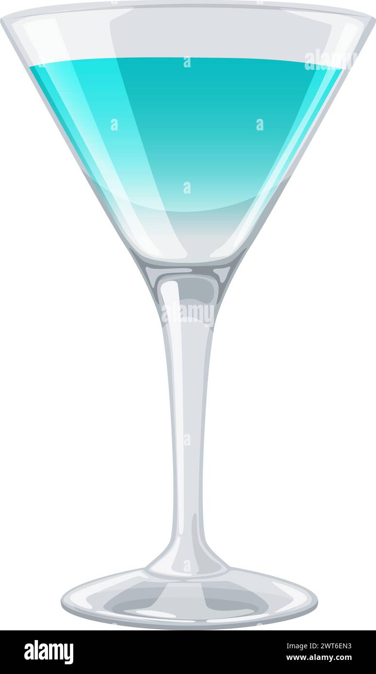 Vector illustration of a refreshing blue drink Stock Vector Image & Art ...