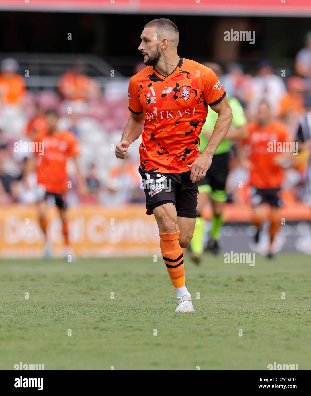 Brisbane, Australia, March 16th 2024: Jack Hingert (19 Brisbane) in ...