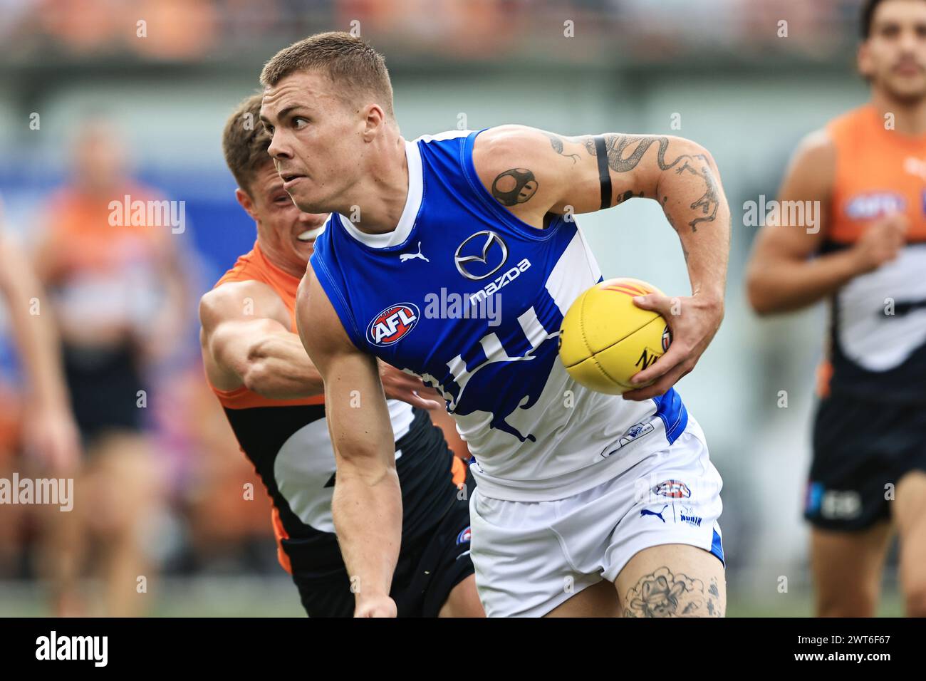 Sydney, Australia. 16th Mar, 2024. Cameron Zurhaar of the Kangaroos ...