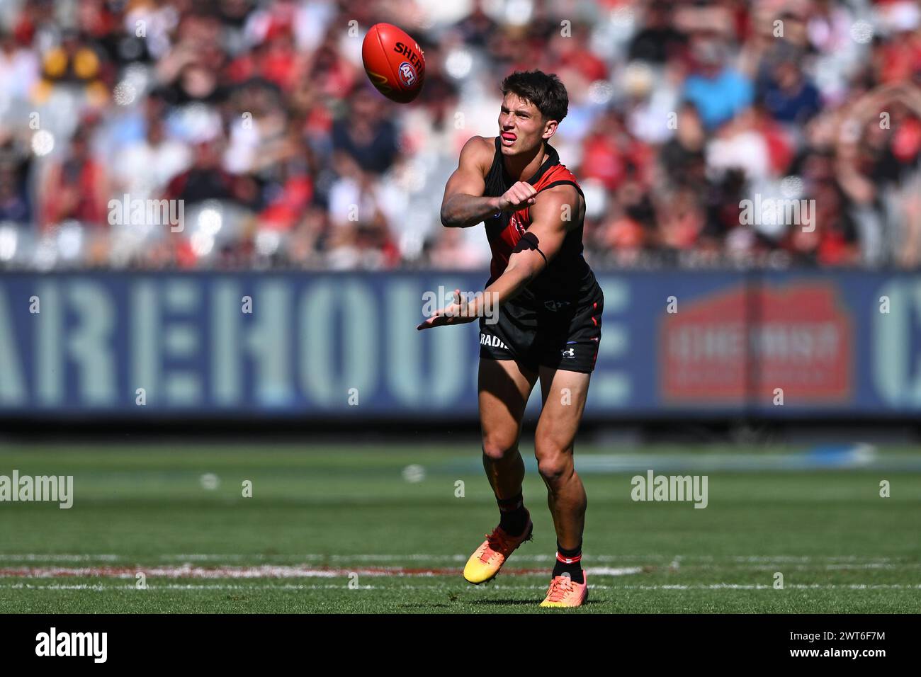 Melbourne, Australia. 16th Mar, 2024. Archie Perkins of Essendon ...