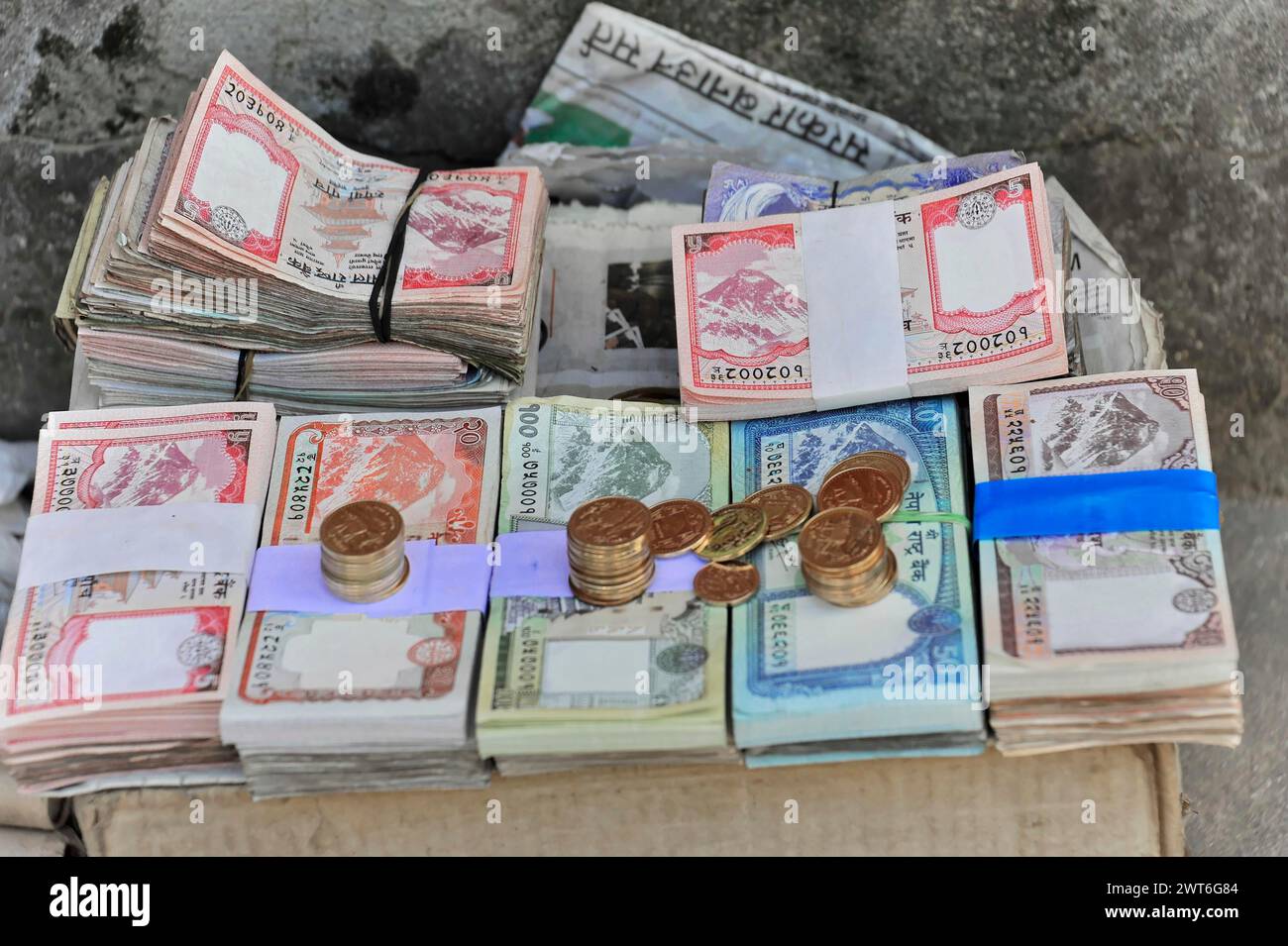 Nepal money currency hi-res stock photography and images - Alamy