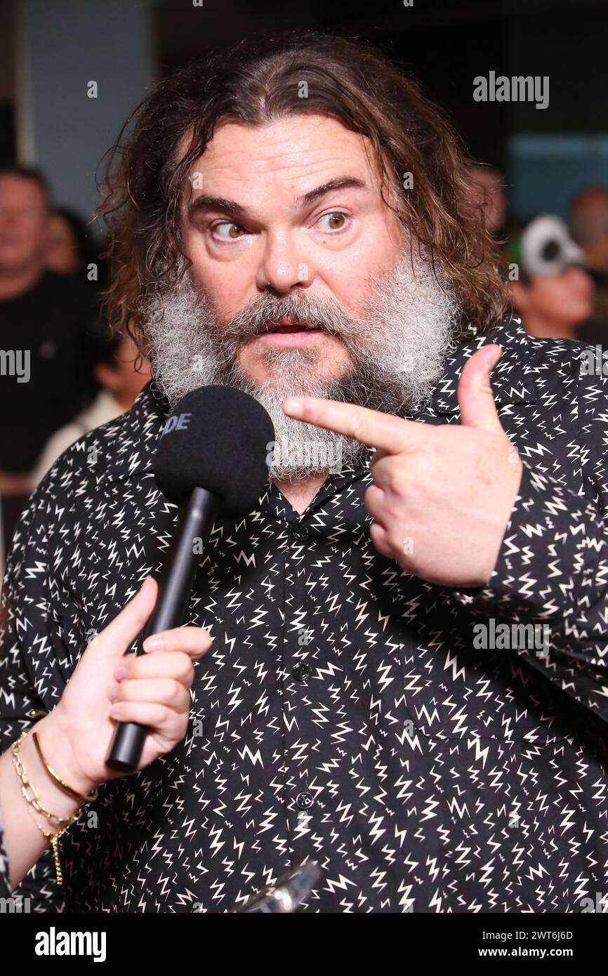 March 16, 2024: JACK BLACK attends the Australian Premiere of 'Kung Fu ...