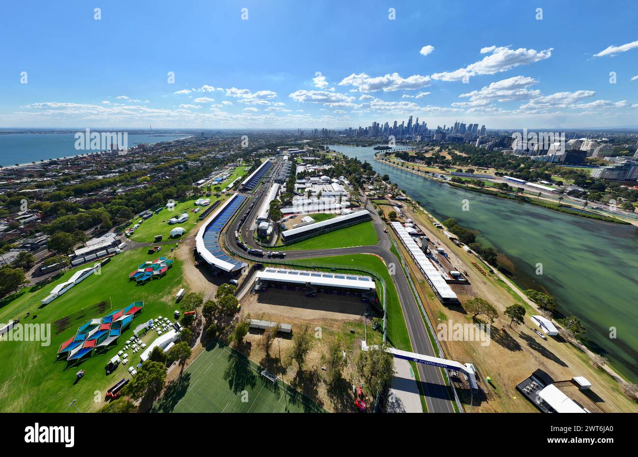 Albert Park Grand Prix Circuit, 16 March 2024: A general view of Albert ...