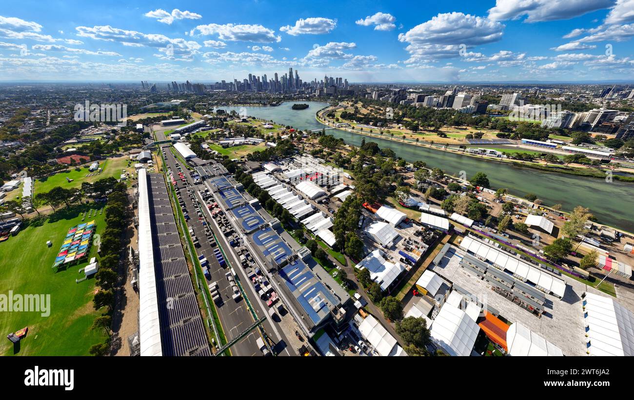 Albert Park Grand Prix Circuit, 16 March 2024: A general view of Albert ...