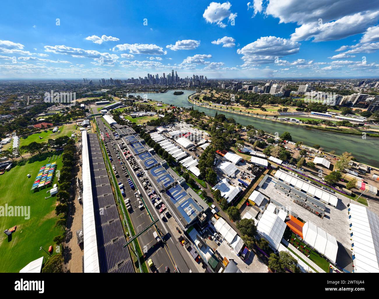 Albert Park Grand Prix Circuit, 16 March 2024: A general view of Albert ...