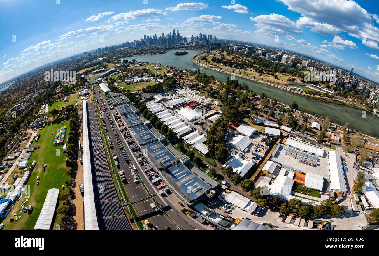Albert Park Grand Prix Circuit, 16 March 2024: A general view of Albert ...