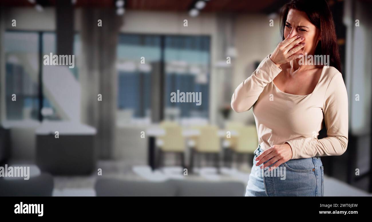 Bad Smell Or Odor From Air Conditioner In House Stock Photo - Alamy