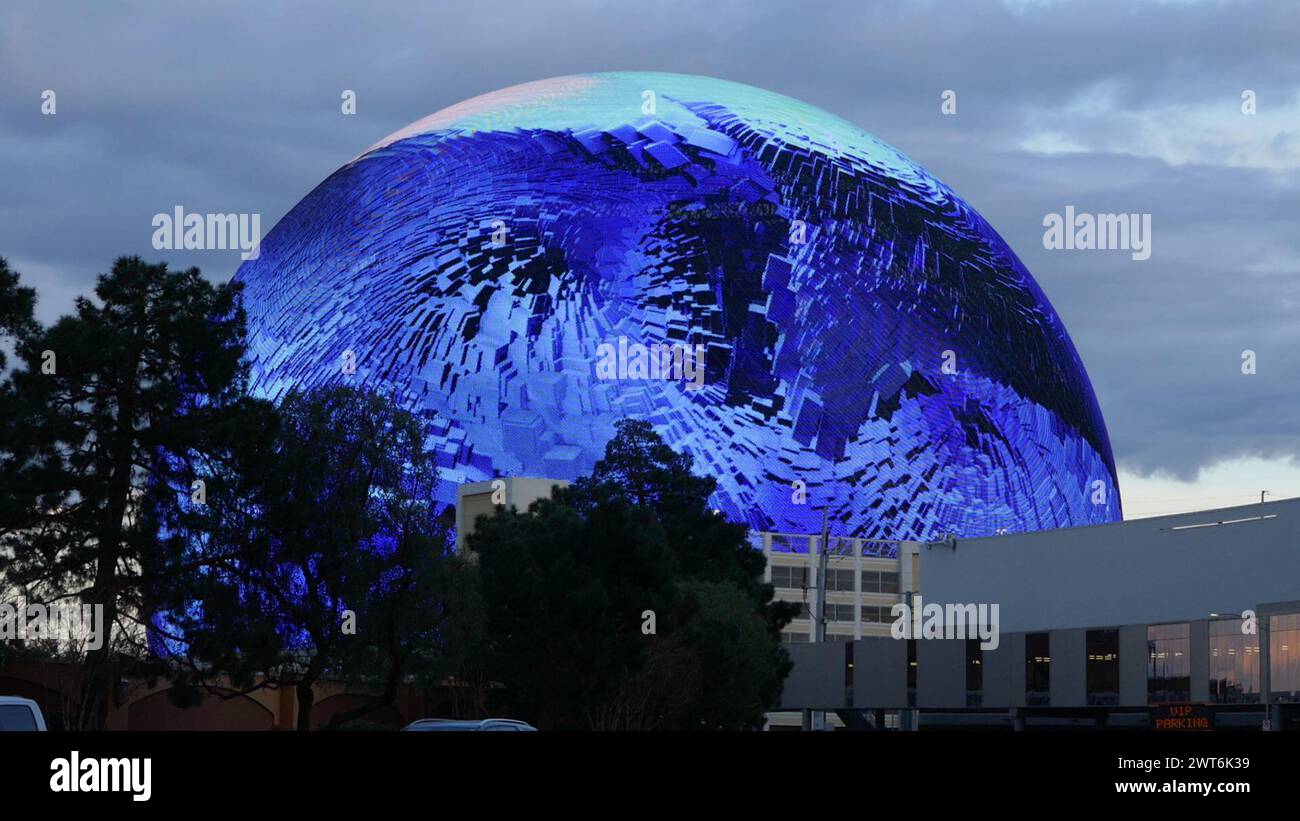Las Vegas, Nevada, USA 7th March 2024 Sphere Immersive Globe Venue on March 7, 2024 in Las Vegas ...