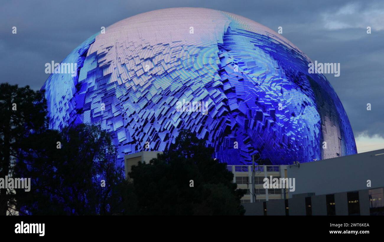 Las Vegas, Nevada, USA 7th March 2024 Sphere Immersive Globe Venue on ...