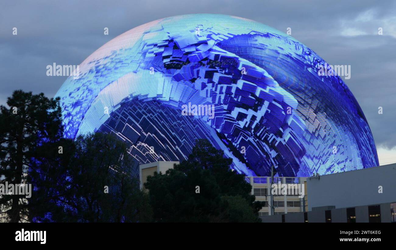 Las Vegas, Nevada, USA 7th March 2024 Sphere Immersive Globe Venue on March 7, 2024 in Las Vegas ...