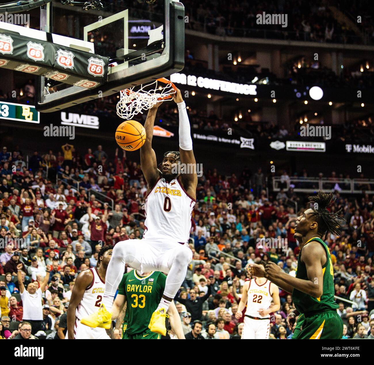 Kansas City, Missouri, USA. 14th Mar, 2024. ISU (0) F Tre King slam ...