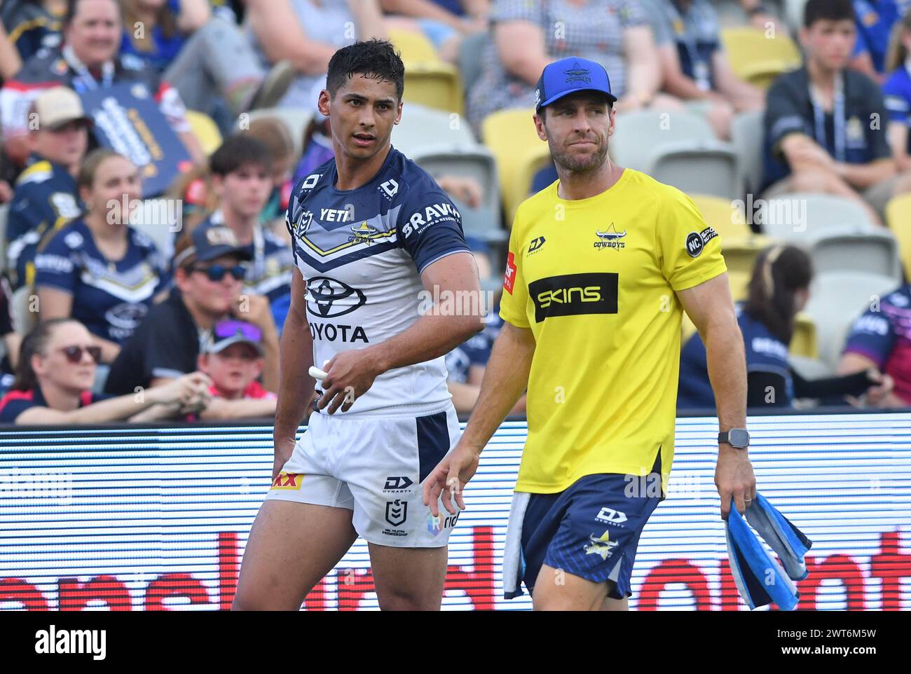 Townsville, Australia. 16th Mar, 2024. Heilum Luki of the Cowboys ...