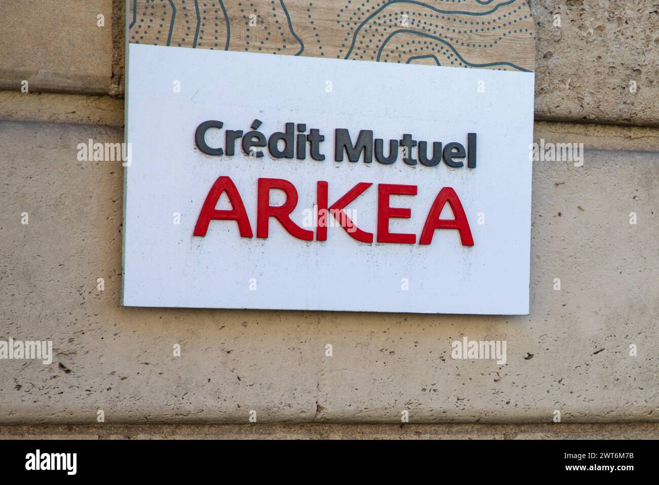 Bordeaux , France - 03 12 2024 : credit mutuel Arkea banque privee logo ...