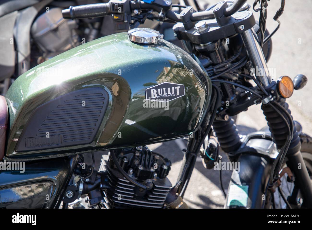 Bordeaux , France - 03 12 2024 : Bullit motorycles ffty hero logo brand ...