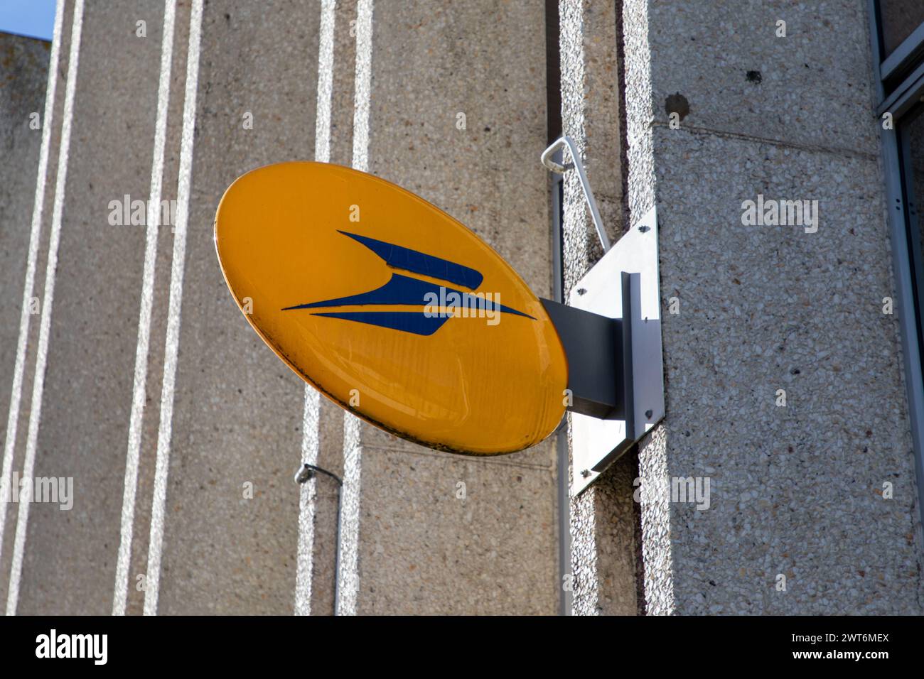 Bordeaux , France - 03 07 2024 : la poste french post logo text and ...